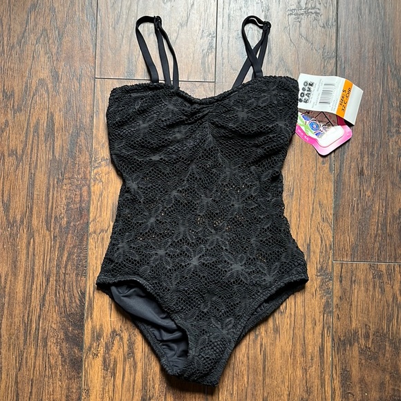 Coco Rave | Swim | Coco Rave Black Out One Piece Bathing Suit | Poshmark